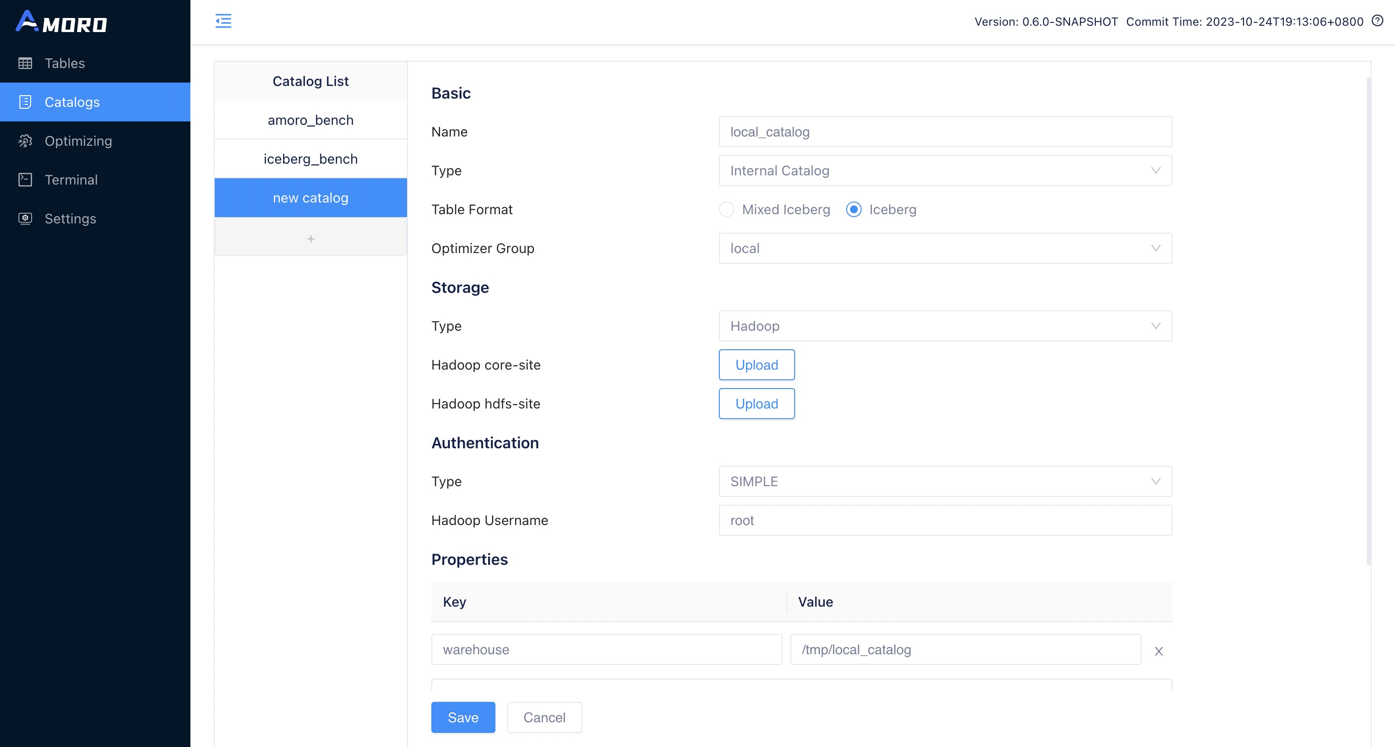 Admin Guides - Managing Catalogs - 《Apache Amoro 0.6.1》 - Devlive 开源社区(devlive.org)