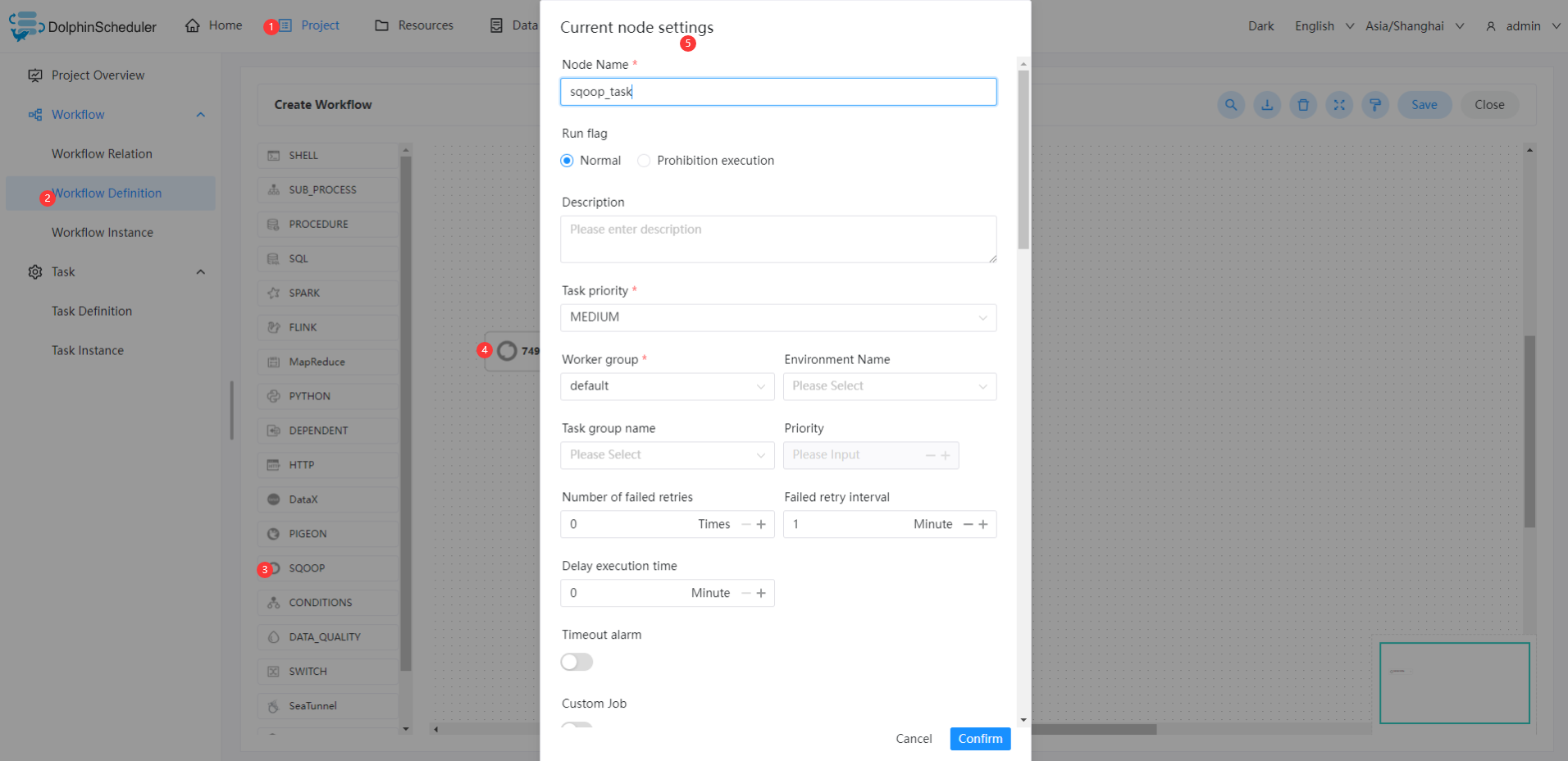 任务类型 - Sqoop - 《Apache DolphinScheduler 中文版 3.2.1》 - Devlive 开源社区(devlive.org)