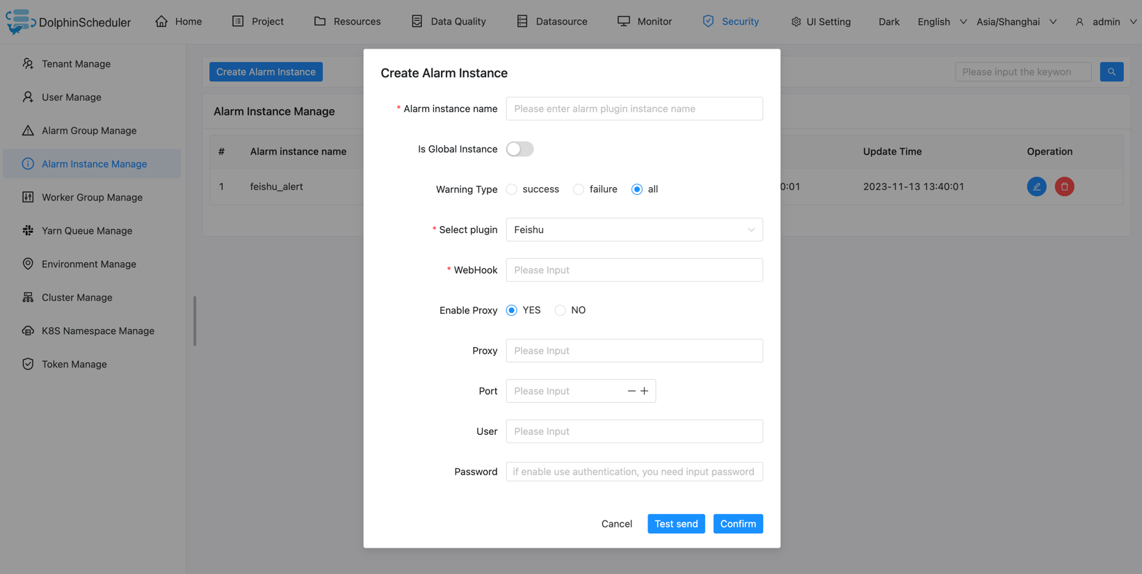 告警 - 告警组件向导 - 《Apache DolphinScheduler 中文版 3.2.1》 - Devlive 开源社区(devlive.org)