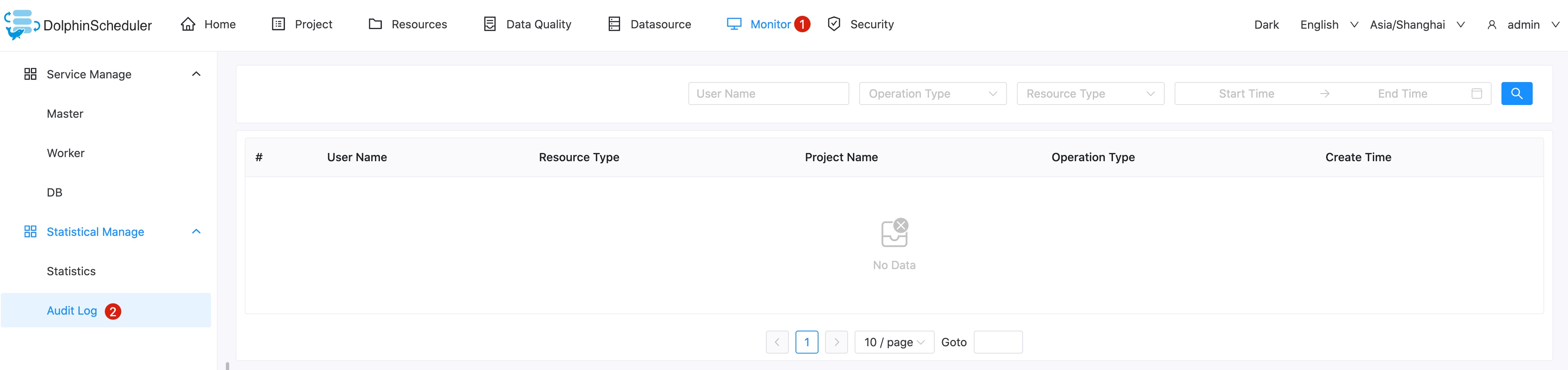 功能介绍 - 监控中心 - 《Apache DolphinScheduler 中文版 3.2.1》 - Devlive 开源社区(devlive.org)