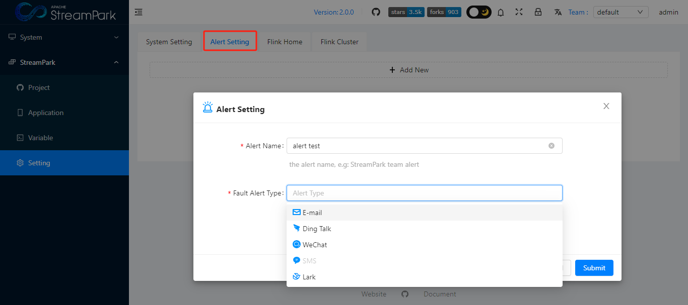 用户指南 - 快速上手 - 《Apache StreamPark 中文版 2.1.4-incubating》 - Devlive 开源社区 ...